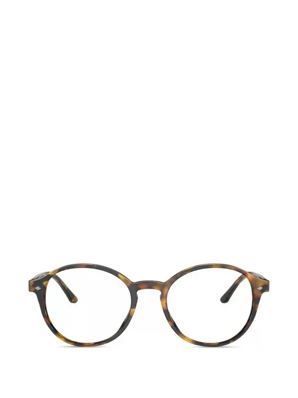 Giorgio Armani Round-frame Glasses - Brown