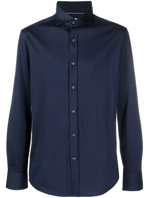 Brunello Cucinelli Classic Collar Buttoned Shirt