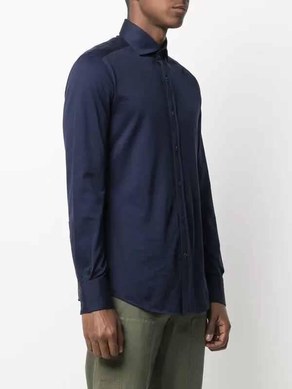 Brunello Cucinelli Classic Collar Buttoned Shirt