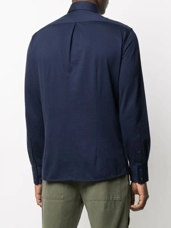 Brunello Cucinelli Classic Collar Buttoned Shirt
