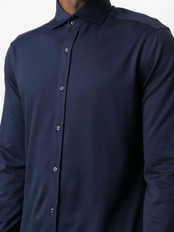 Brunello Cucinelli Classic Collar Buttoned Shirt