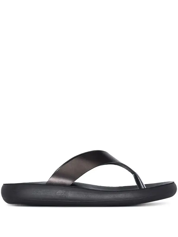 ANCIENT GREEK SANDALS Charys Leather Sandals - Black