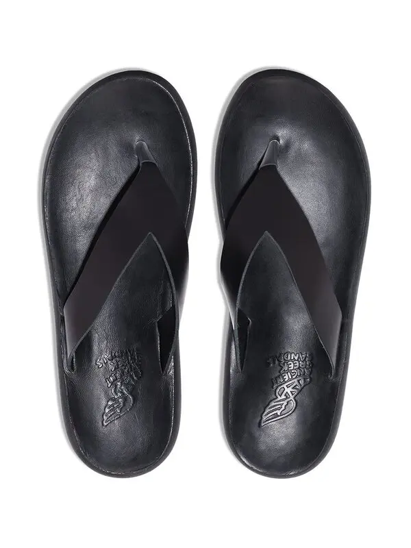 ANCIENT GREEK SANDALS Charys Leather Sandals - Black