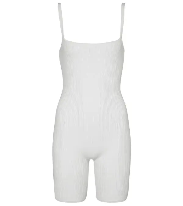 Sir The Label Agnes Ribbed-Knit Jumpsuit In White 53% Off