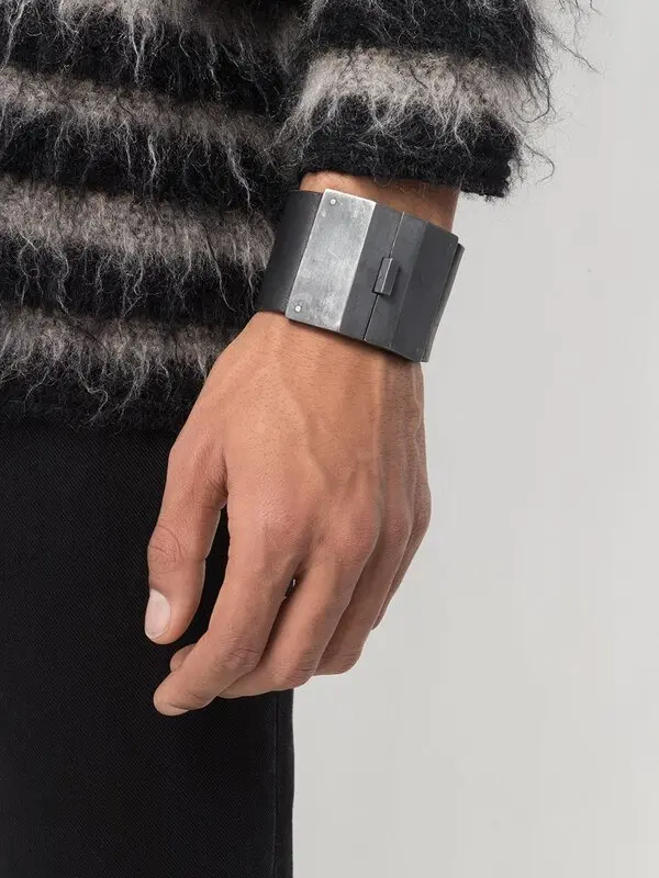 Parts Of Four Box Lock Bracelet - Black | Editorialist