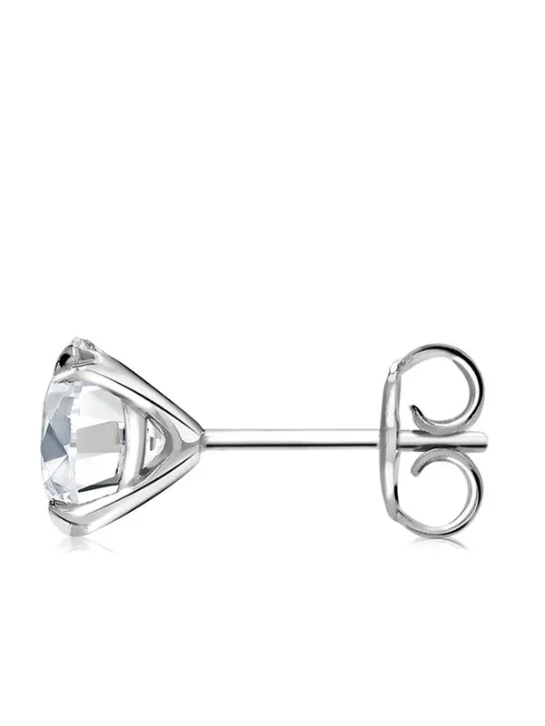 PRAGNELL 18kt White Gold Diamond Windsor Stud Earrings - Silver