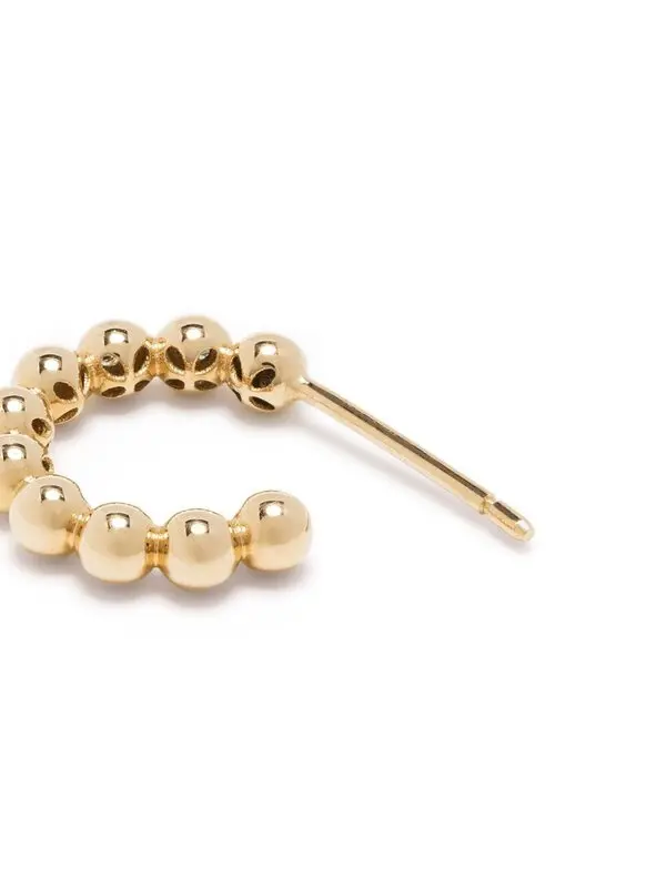PRAGNELL 18kt Yellow Diamond Bohemia Hoop Earrings - Gold