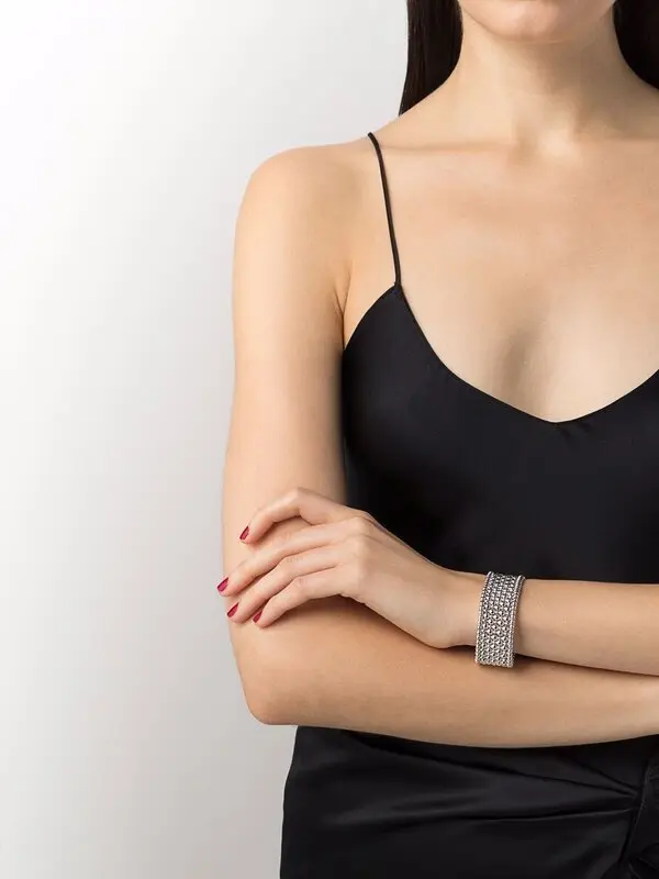 PRAGNELL 18kt White Gold Bohemia Bangle - Silver