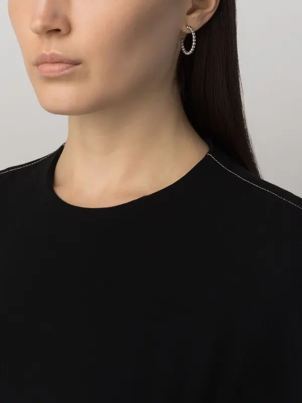 PRAGNELL 18kt White Gold Bohemia Hoop Earrings - Silver