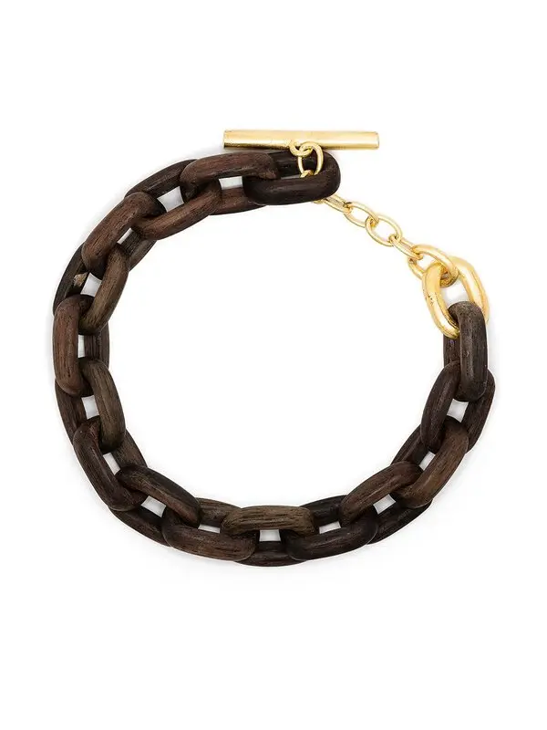 PARTS OF FOUR Toggle Chain Bracelet - Brown
