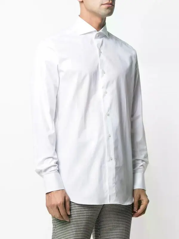 XACUS Spread-collar Cotton Shirt