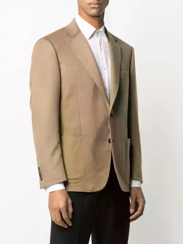 Canali Single-breasted Blazer - Brown