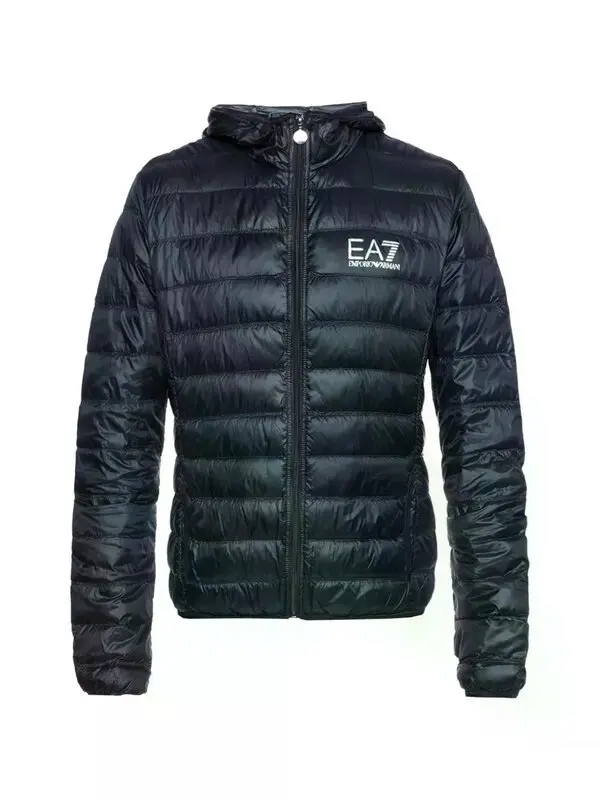 EA7 Quilted Zip Jacket - Blue
