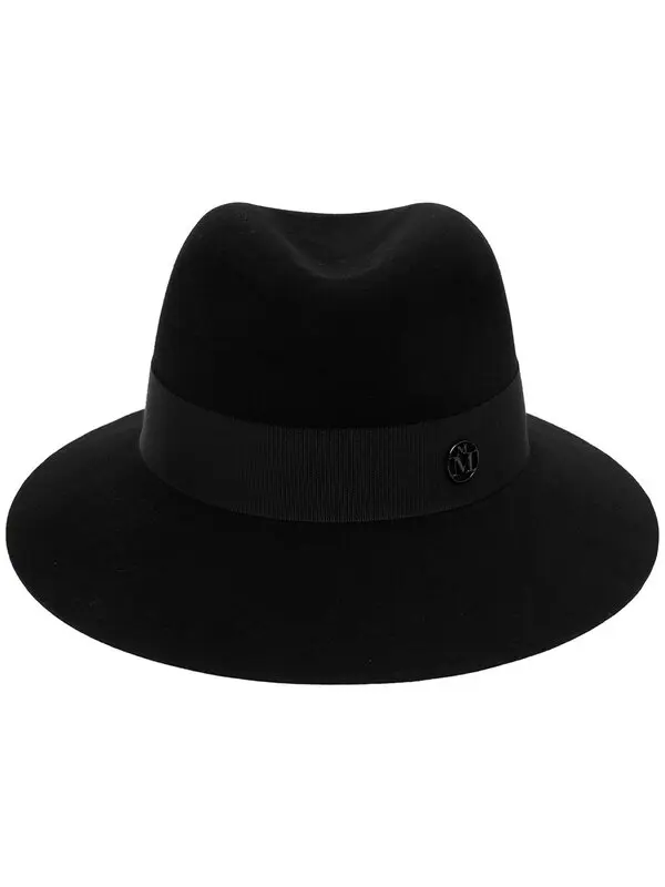 MAISON MICHEL Henrietta Fedora - Black