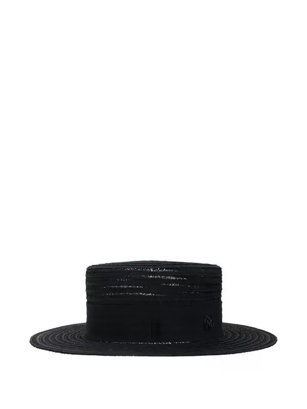MAISON MICHEL Kiki Straw Hat - Black