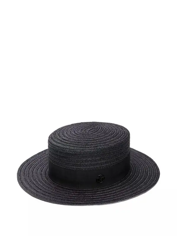 MAISON MICHEL Kiki Straw Hat - Black