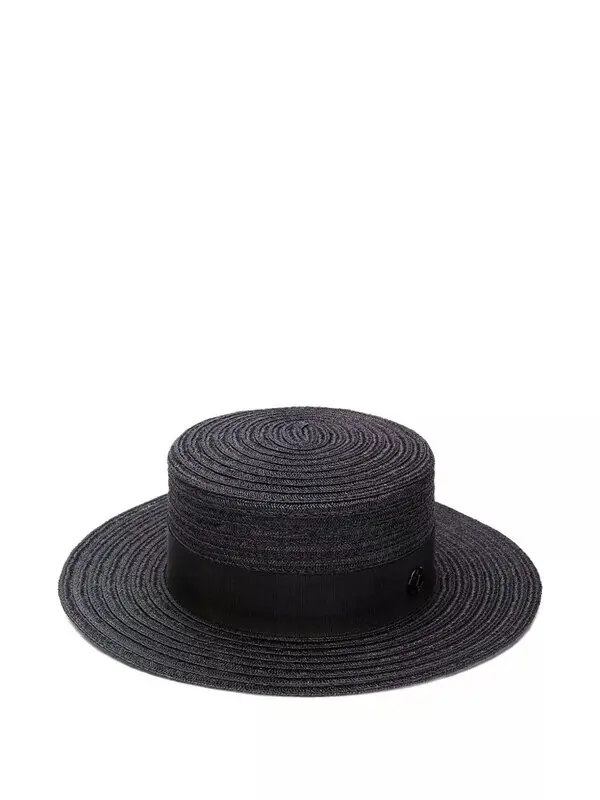 MAISON MICHEL Kiki Straw Hat - Black