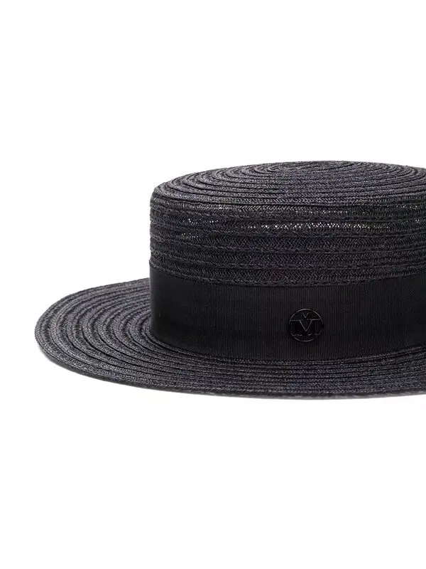 MAISON MICHEL Kiki Straw Hat - Black