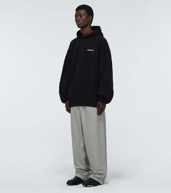 Balenciaga Defile Hooded Sweatshirt In Black - 30% Off | Editorialist