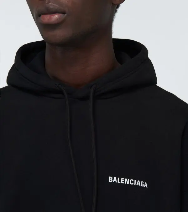 Balenciaga Defile Hooded Sweatshirt In Black - 30% Off | Editorialist