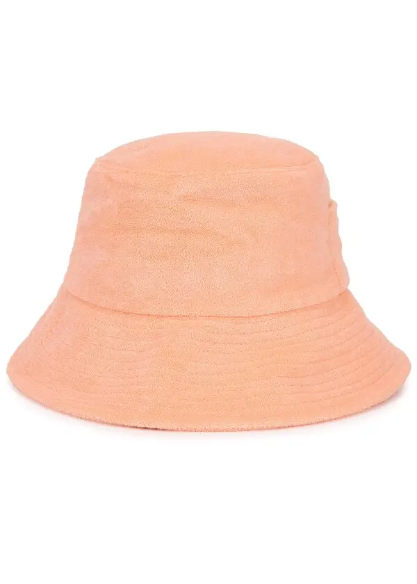 Lack Of Color Wave Terrycloth Bucket Hat In Peach - 31% Off  display picture 1