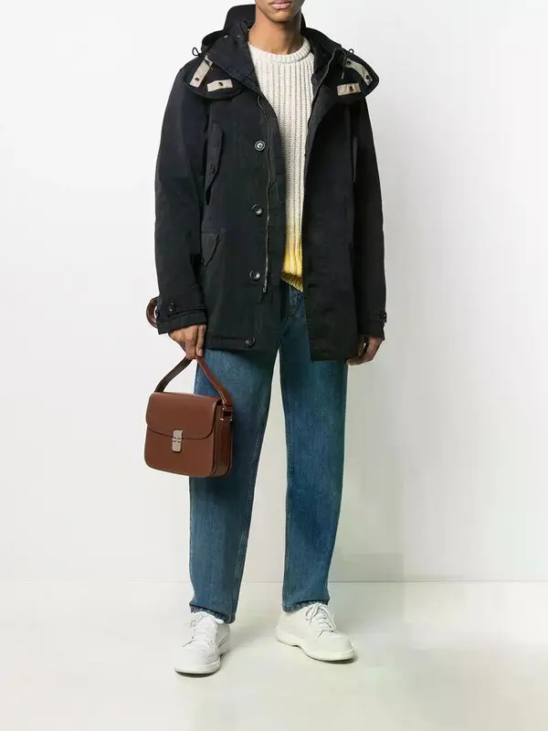 A.p.c. Logo-stamp Shoulder Bag - Brown