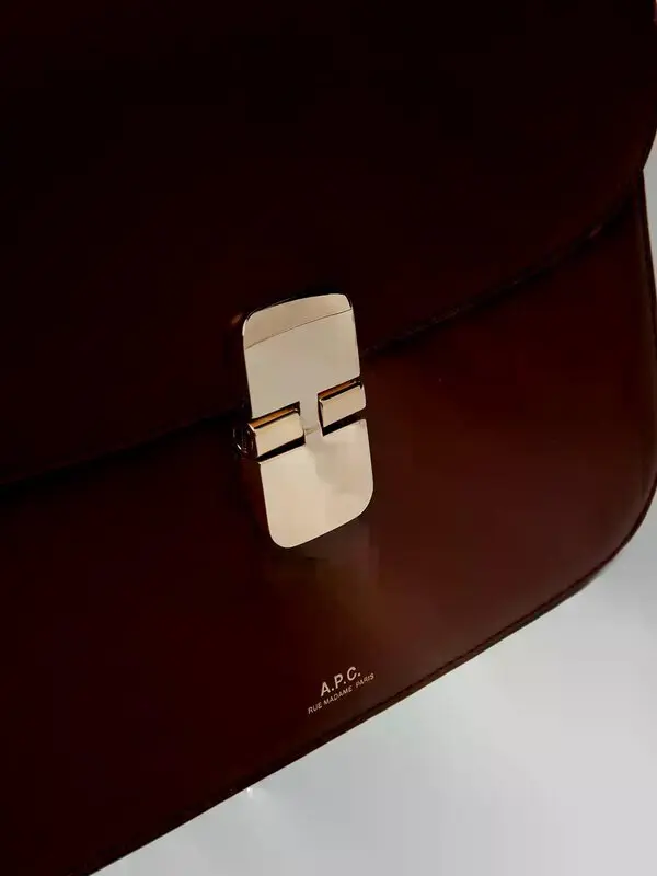 A.p.c. Logo-stamp Shoulder Bag - Brown