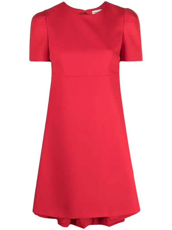 Alexander McQueen Round Neck Short Sleeve Dress