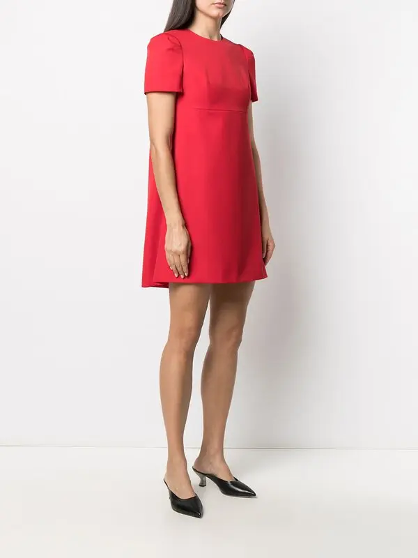 Alexander McQueen Round Neck Short Sleeve Dress