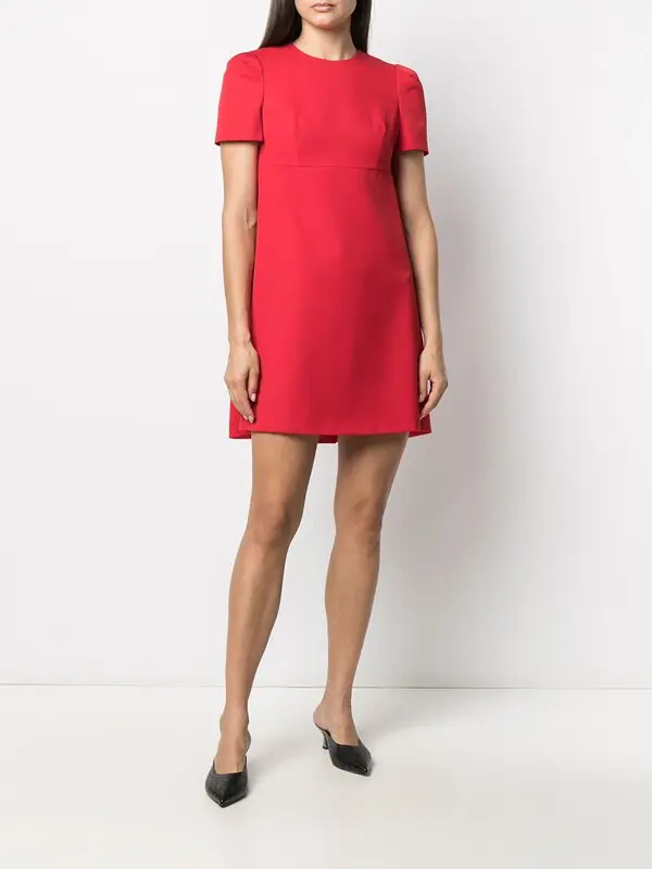 Alexander McQueen Round Neck Short Sleeve Dress