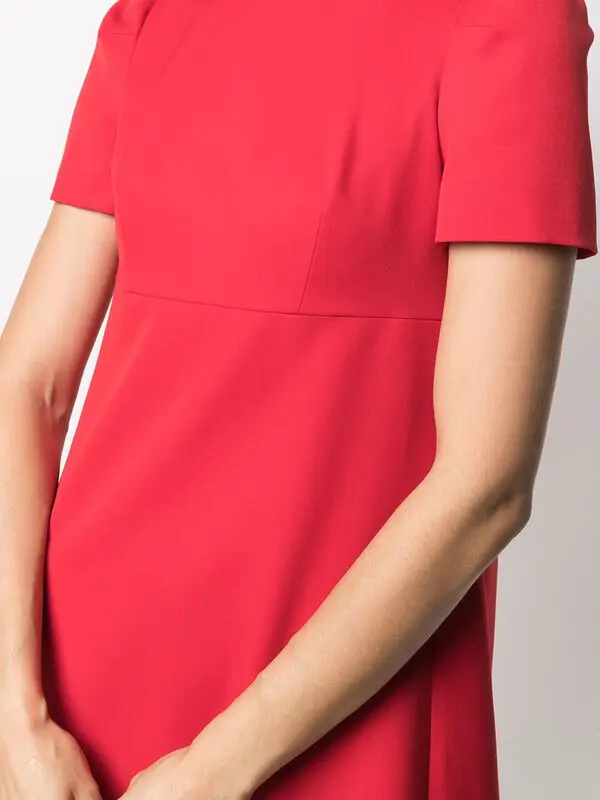 Alexander McQueen Round Neck Short Sleeve Dress