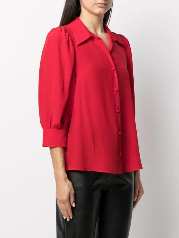 Stella McCartney Pointed Collar Buttoned Blouse