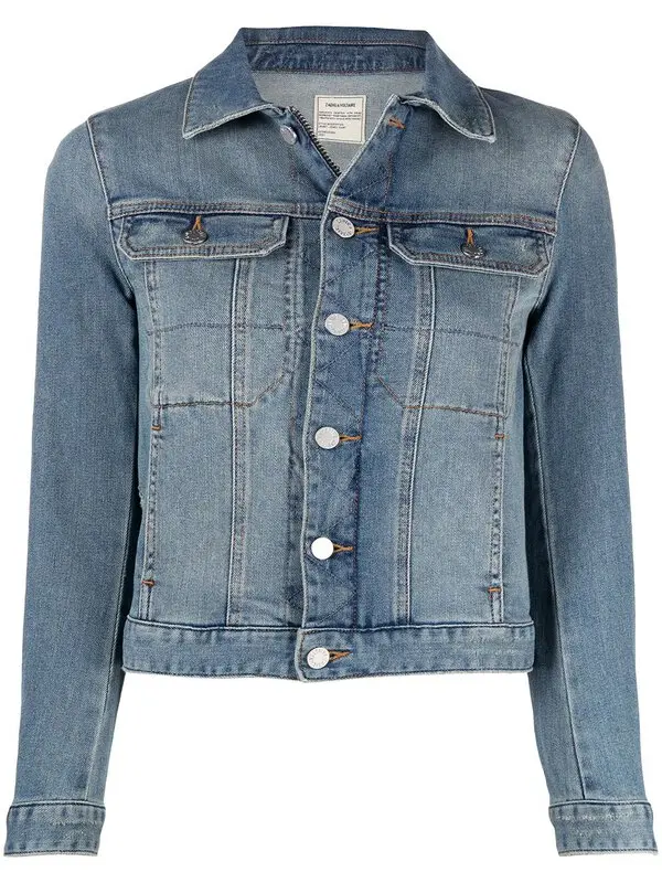 Zadig&Voltaire Button-front Denim Jacket - Blue
