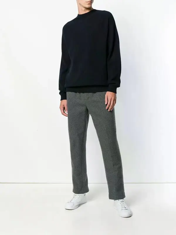 Sunspel Crew Neck Sweater - Blue