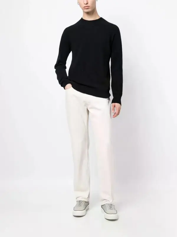 Sunspel Crew Neck Sweater - Blue