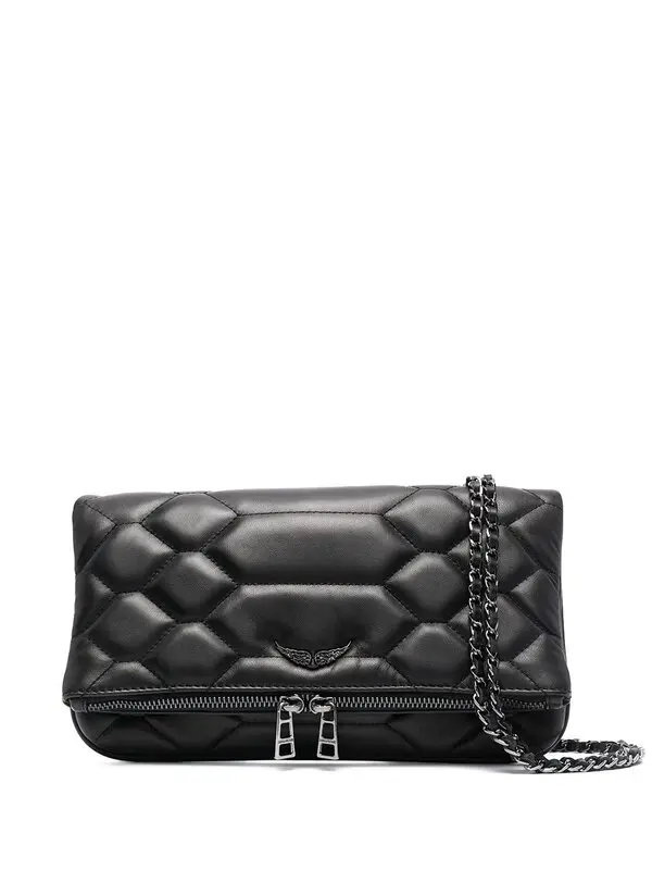 Zadig&Voltaire Rock Mat Scale Clutch Bag