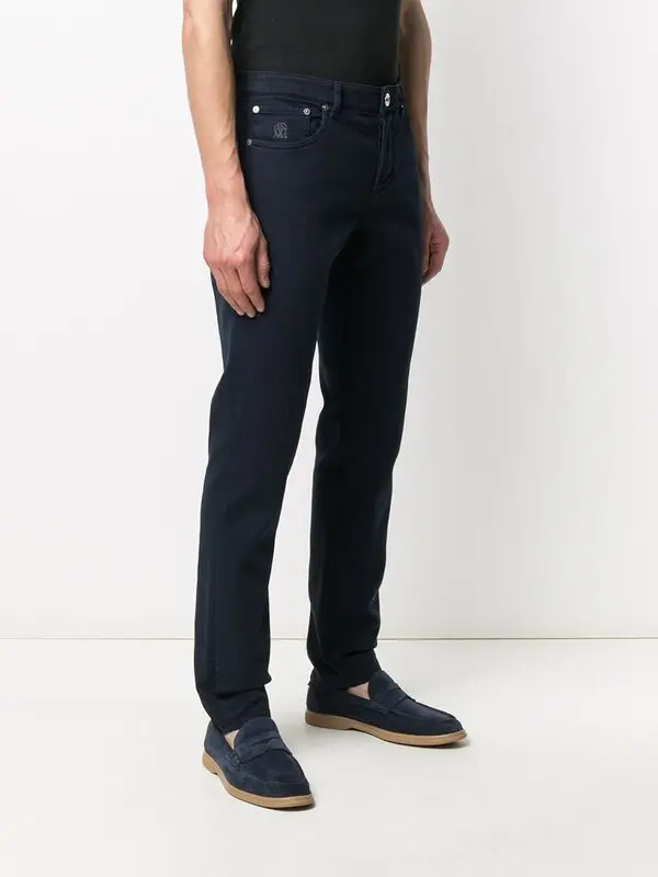 Brunello Cucinelli Mid-rise Straight-leg Jeans - Blue