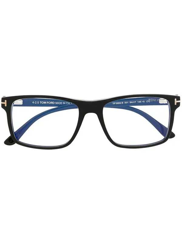 TOM FORD Rectangular Glasses - Black