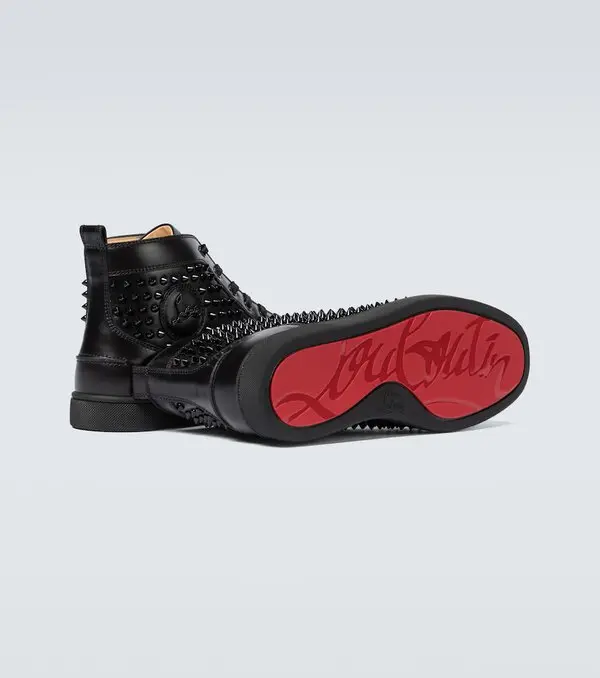 CHRISTIAN LOUBOUTIN Louis Spikes High-top Sneakers