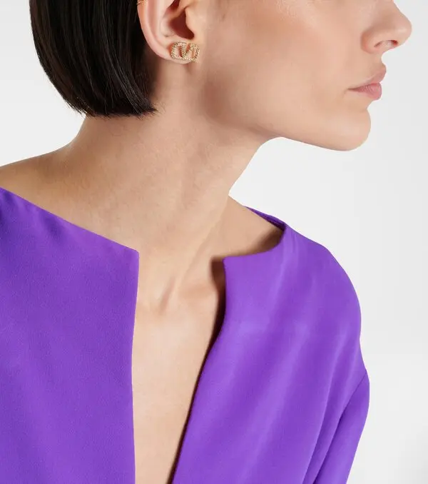 Valentino Garavani Vlogo Embellished Earrings