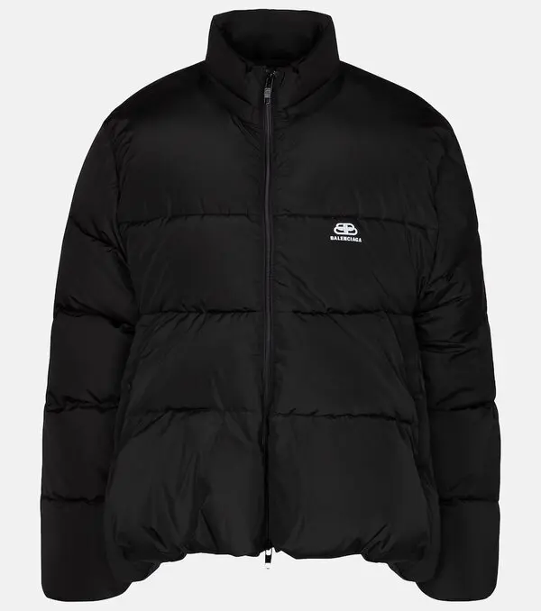 Balenciaga C-shape Puffer Jacket - Black