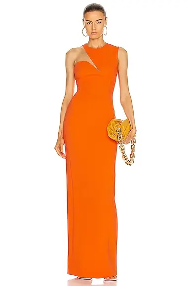 Stella McCartney Evelyn Dress In Orange