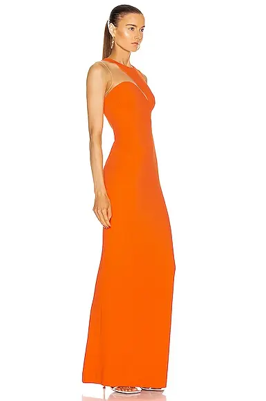 Stella McCartney Evelyn Dress In Orange