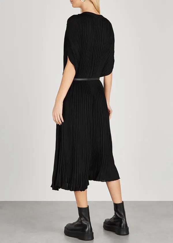the row pleated dress Cristel pleated poplin bustier gown in beige - The Row