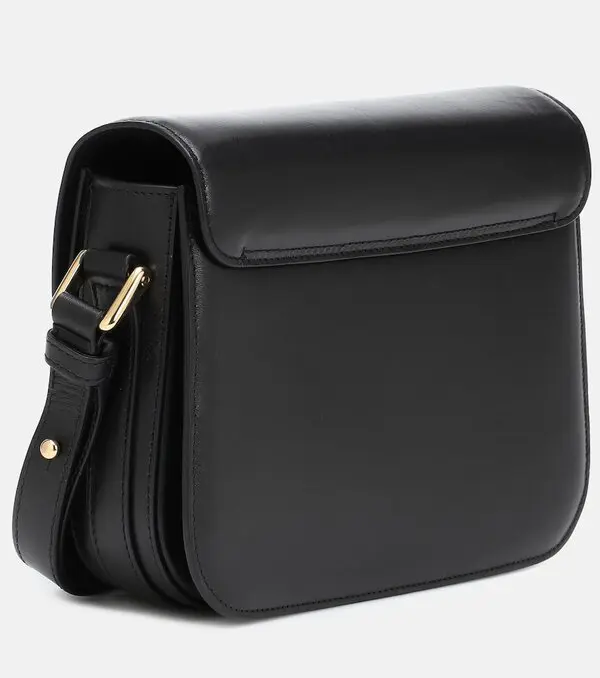 A.p.c. Grace Leather Shoulder Bag - Black