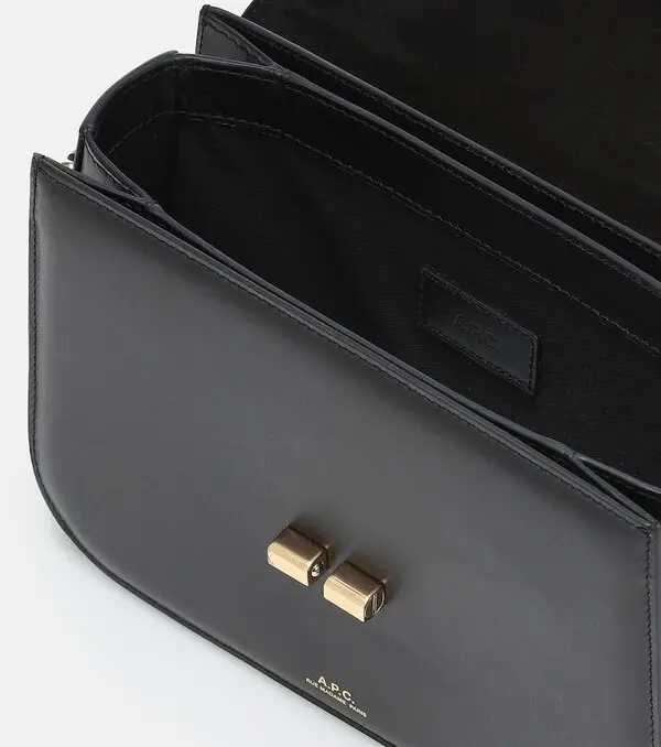 A.p.c. Grace Leather Shoulder Bag - Black