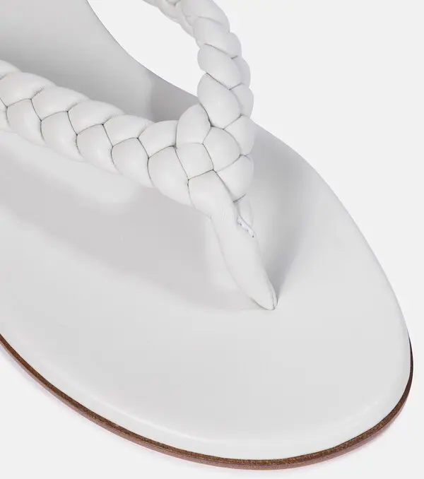 GIANVITO ROSSI Tropea Leather Thong Sandals