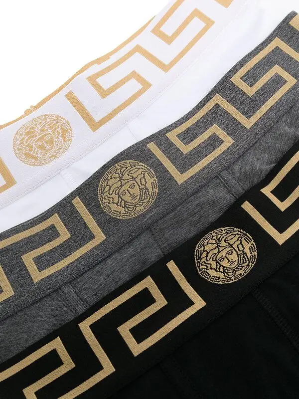 Versace Greca-border Boxer Tri-pack - Black
