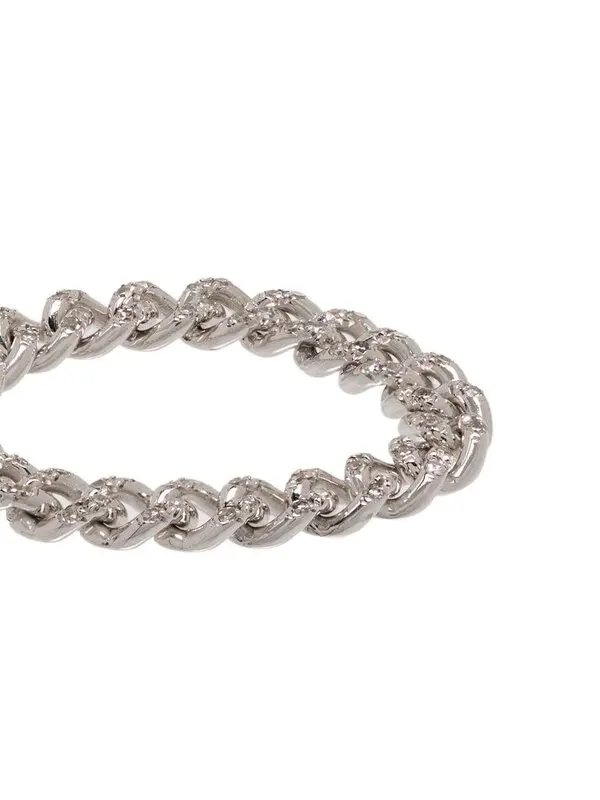 Shay 18k Gold Diamond Chain-link Ring - White