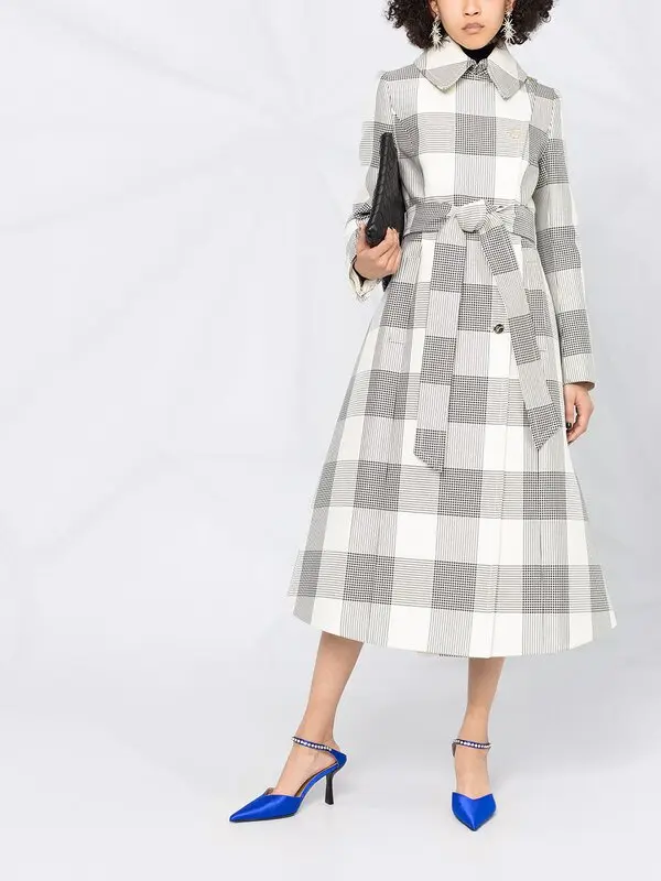 TEMPERLEY LONDON Halcyon Checked Wool-blend Coat